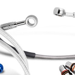 Motorcycle Brake Lines | Braided, Extended | Front & Rear ...