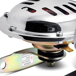 Motorcycle Air Horns | Loud, 6 Volt, Electric, Chrome - MOTORCYCLEiD.com