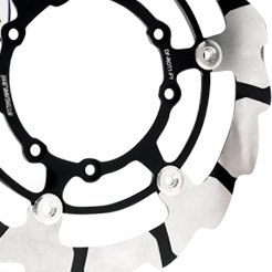 Motorcycle Brake Rotors | Front, Floating, Chrome, Slotted, Racing ...