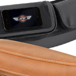 Motorcycle Windshield Bags | Leather, Three Pocket - MOTORCYCLEiD.com