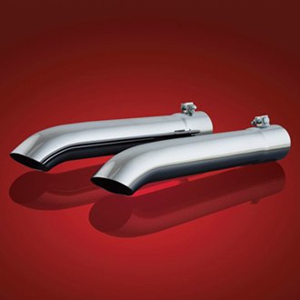 Motorcycle Exhaust Tips & Caps | Chrome, Polished - MOTORCYCLEiD.com