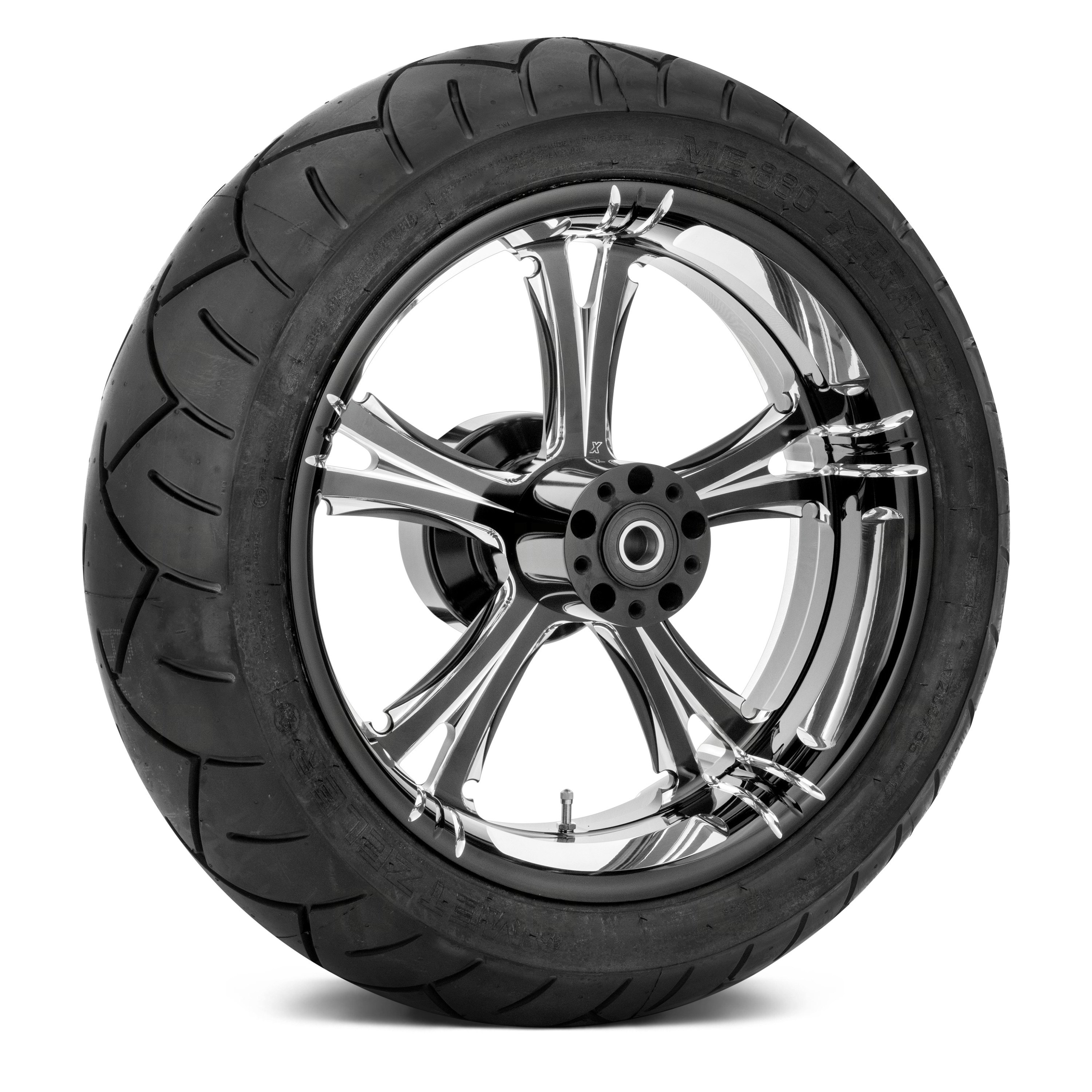 Xtreme Machine® 9269-7716R-XFR-BMP - Fierce™ Rear Wheel Kit with Tires ...